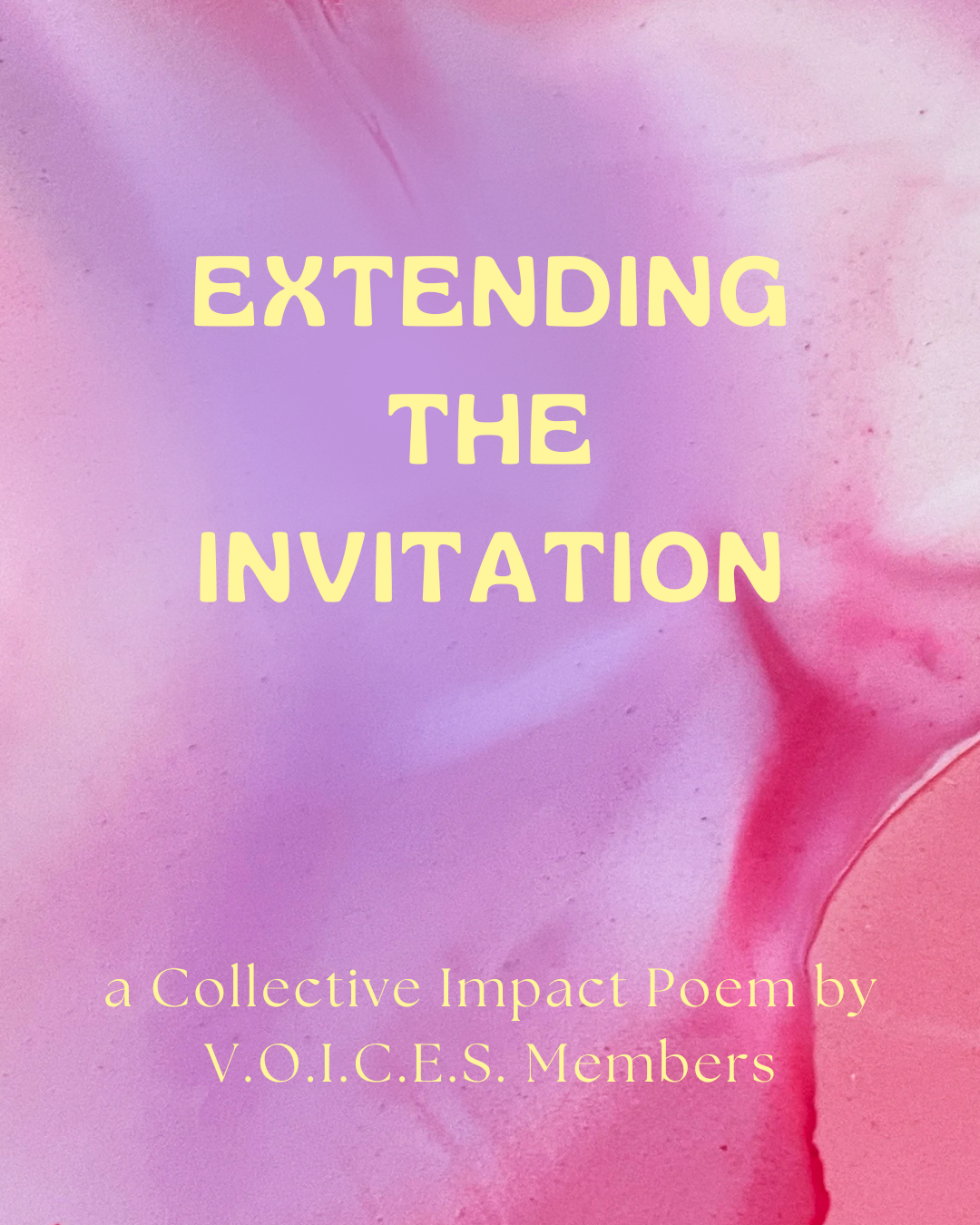 Extending the Invitation – a Collective Impact Poem by V.O.I.C.E.S ...